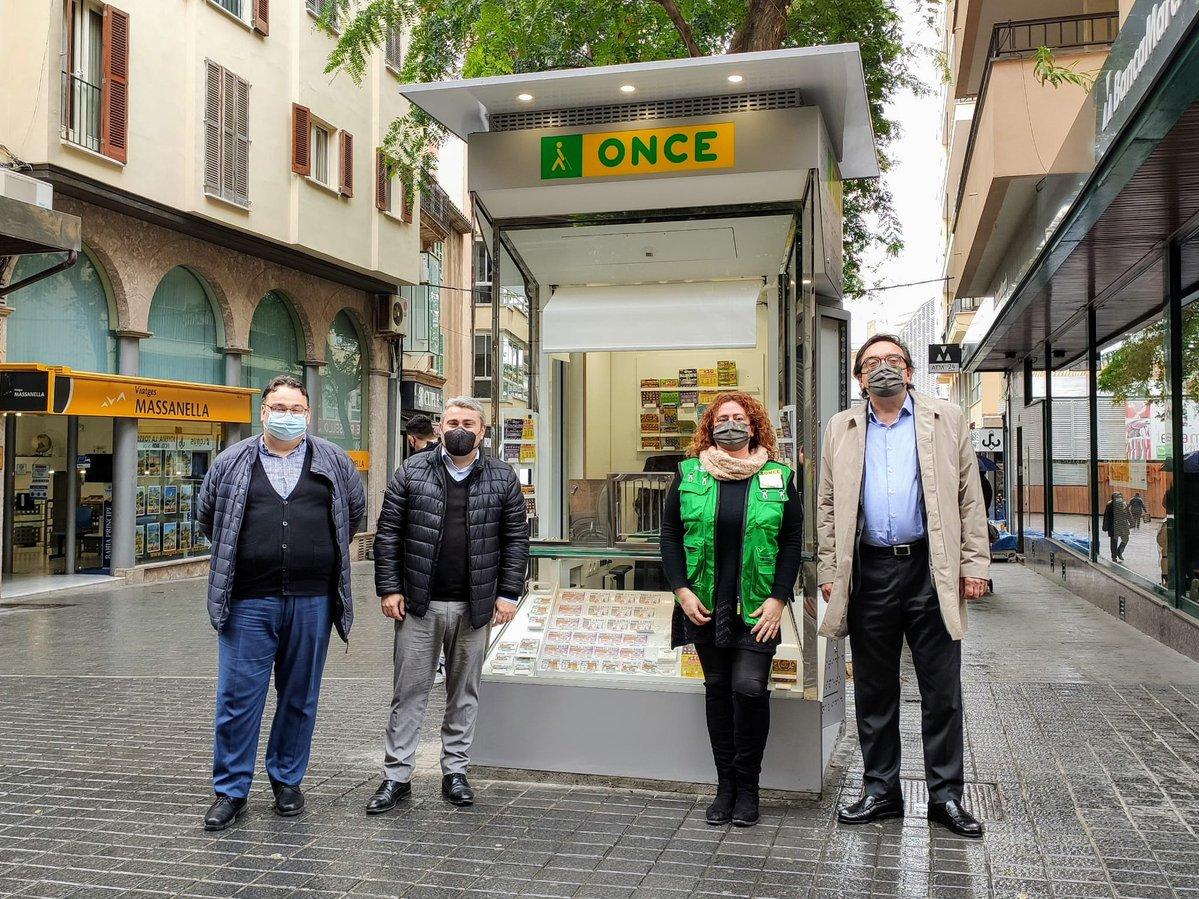 La ONCE estrena en Inca un nuevo modelo de quiosco