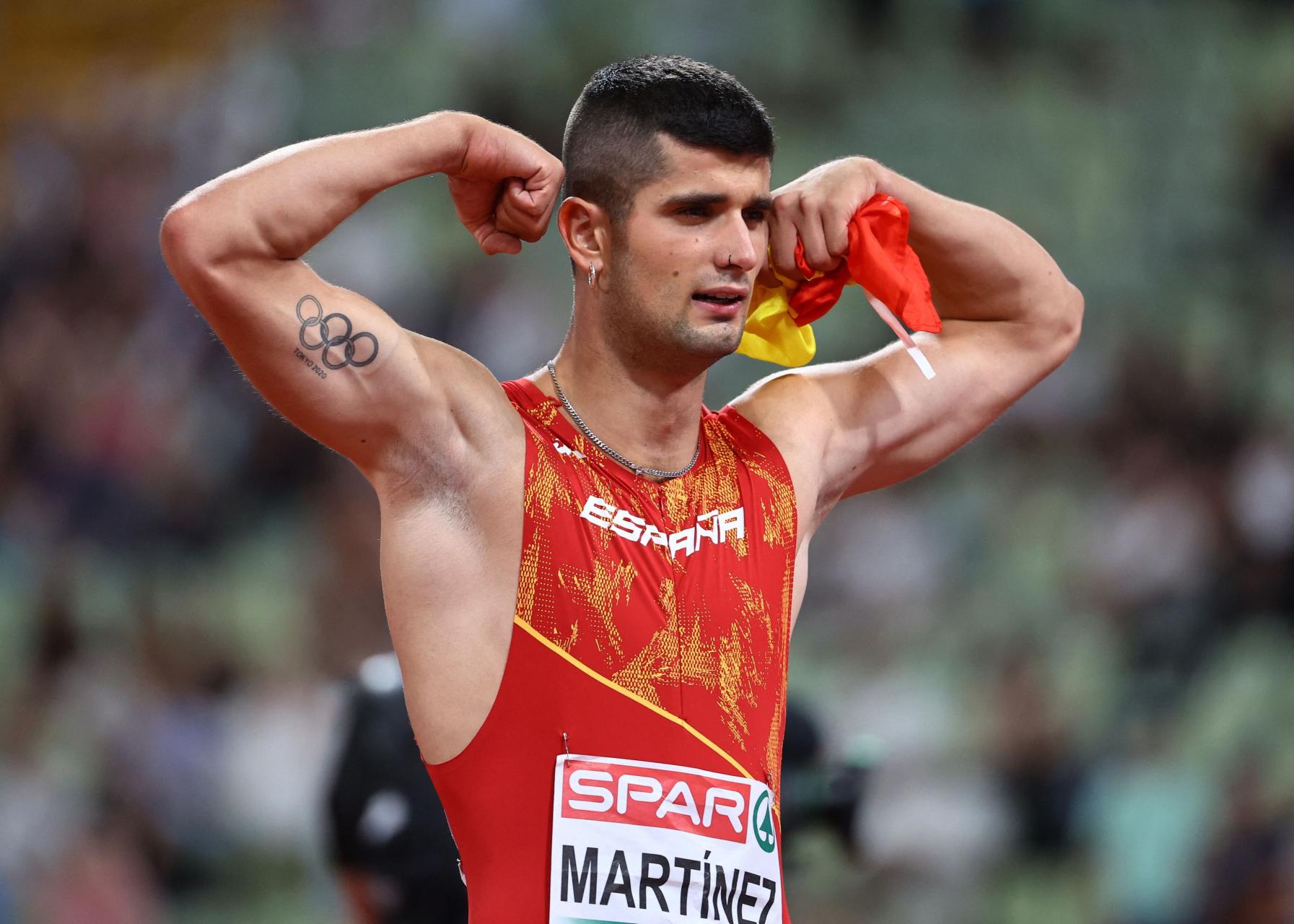 Asier Martínez, campeón de Europa de 110 metros vallas por una milésima