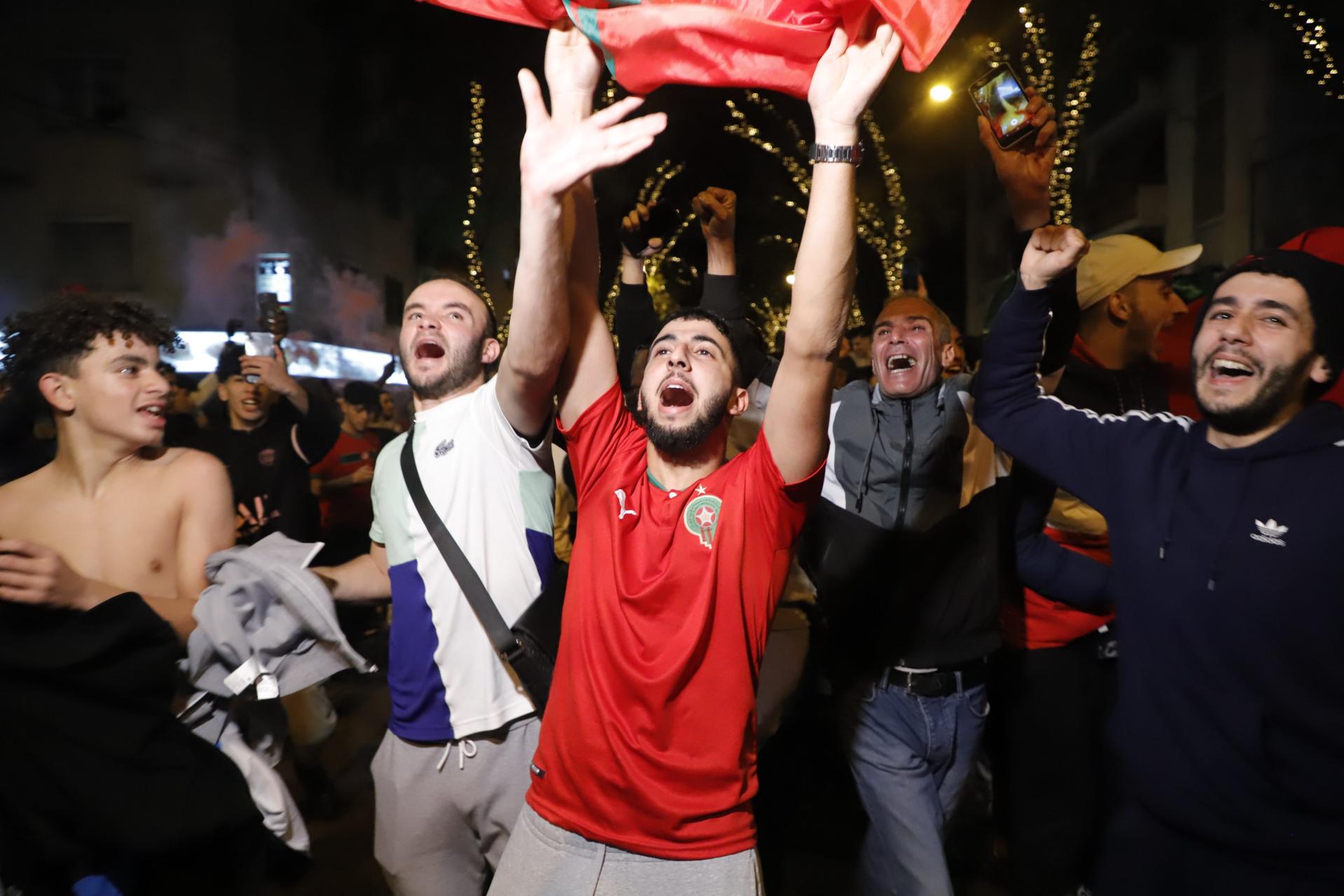 Fotogalería: La celebración de los aficionados de Marruecos en Palma y ...
