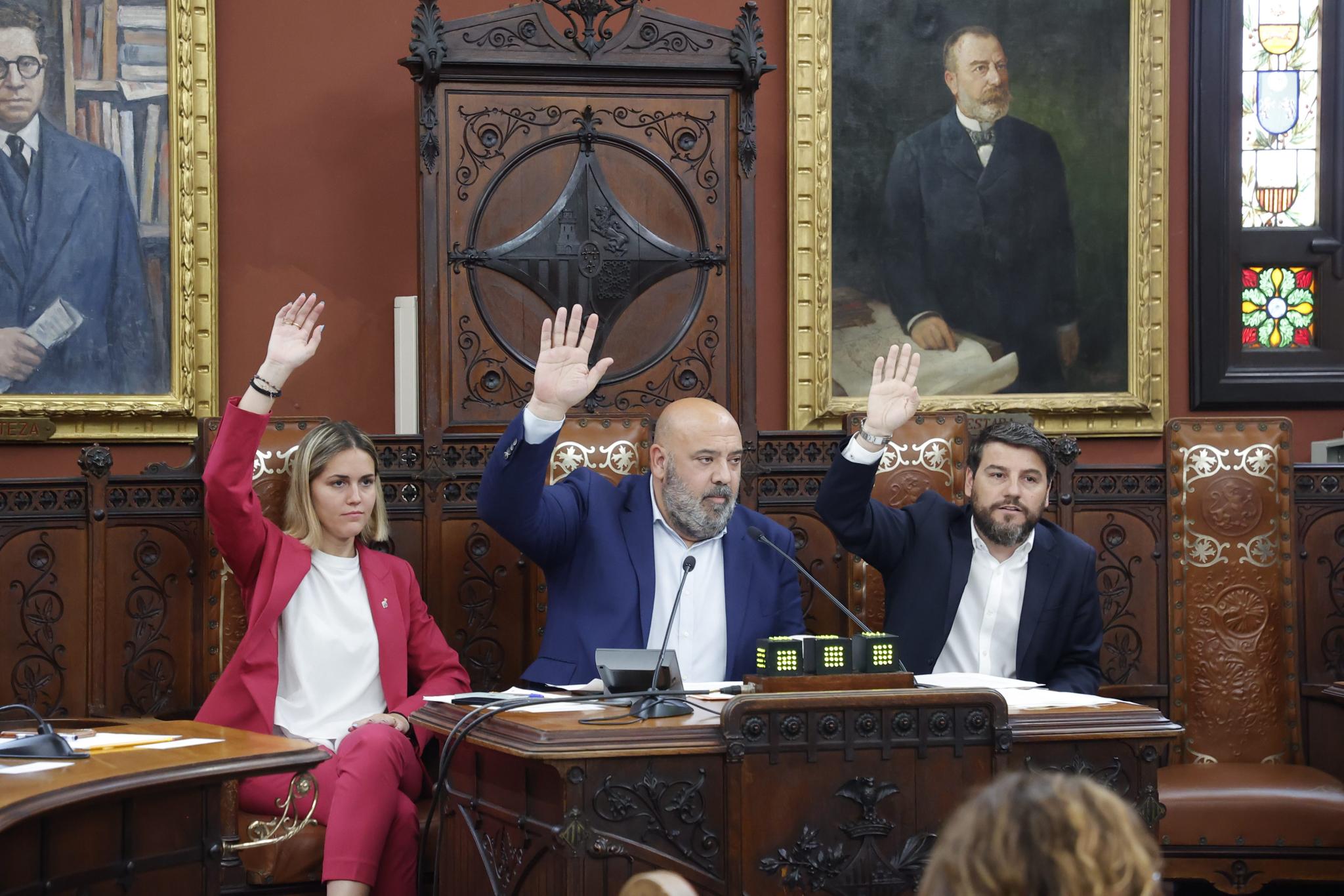 Fotogalería: El primer pleno del nuevo Ayuntamiento de Palma, en imágenes