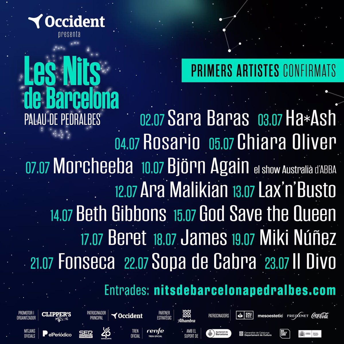 El festival Les Nits de Barcelona tendrá a Il Divo, Beth Gibbons, Sara ...