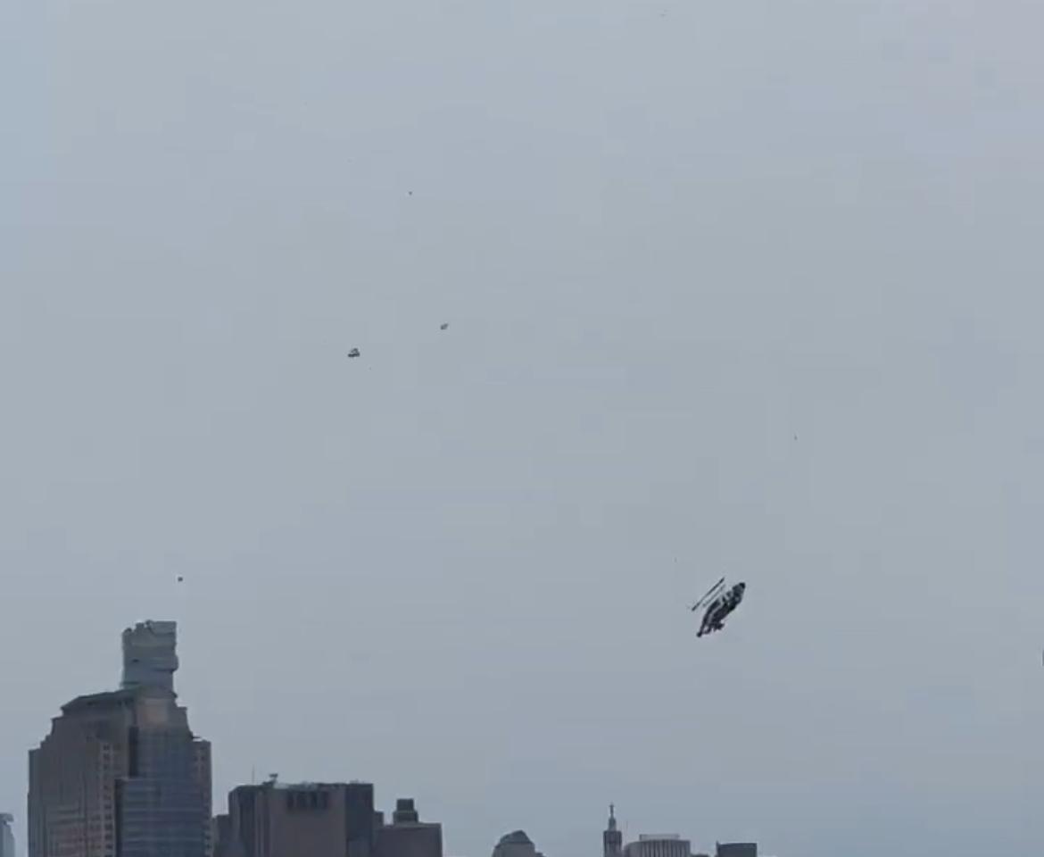 El vídeo del trágico impacto del helicóptero en el río Hudson