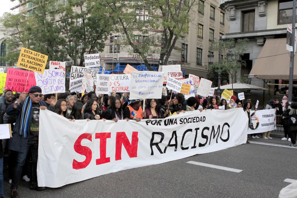 Manifestación en Madrid contra el racismo
