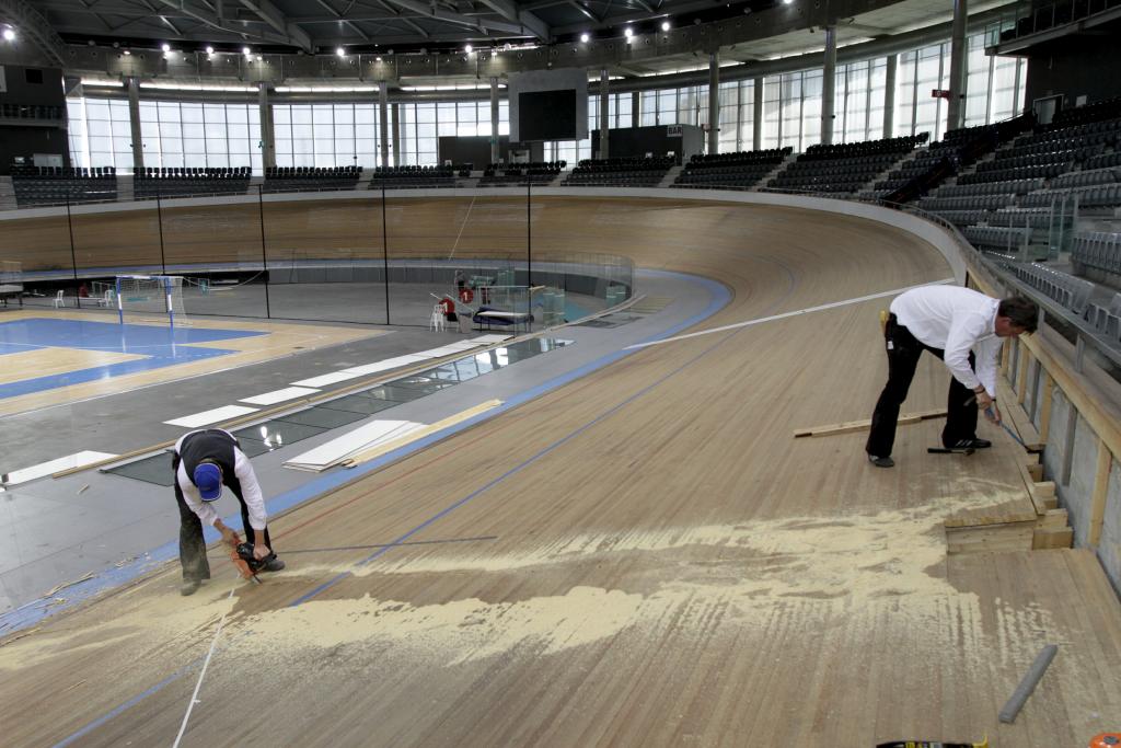 Comienza la instalación de una nueva pista en el Palma Arena