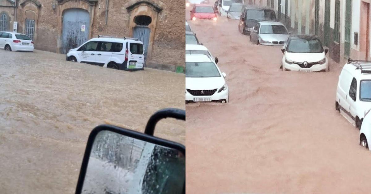Tormentas y granizo: las imágenes de la esperada lluvia en Mallorca