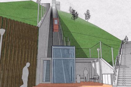 Las obras del ascensor inclinado de Masustegui, en Bilbao, se reanudan ...