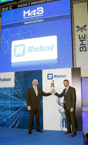 Las acciones de Robot SA suben en su primer día de cotización un 41,3 %